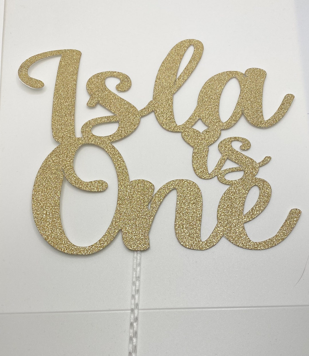 Personalized Glitter Card Cake Topper - Etsy