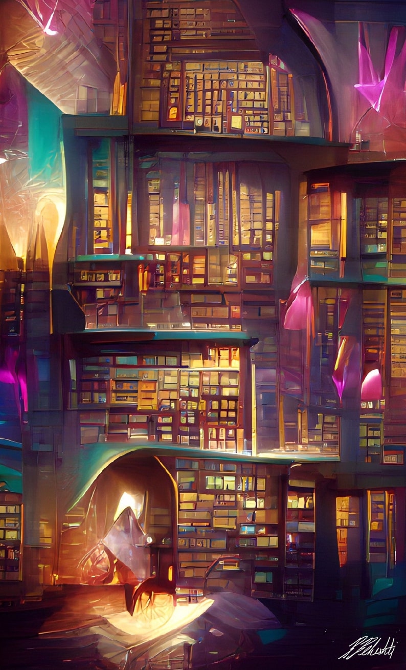 Candlekeep Library Poster (download File), DND, D&D, Candlekeep ...