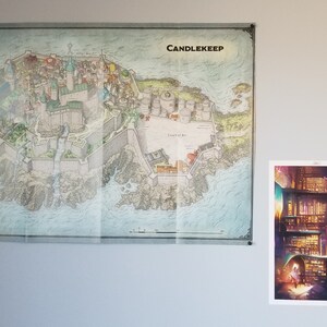 Candlekeep Library Poster (download File), DND, D&D, Candlekeep ...