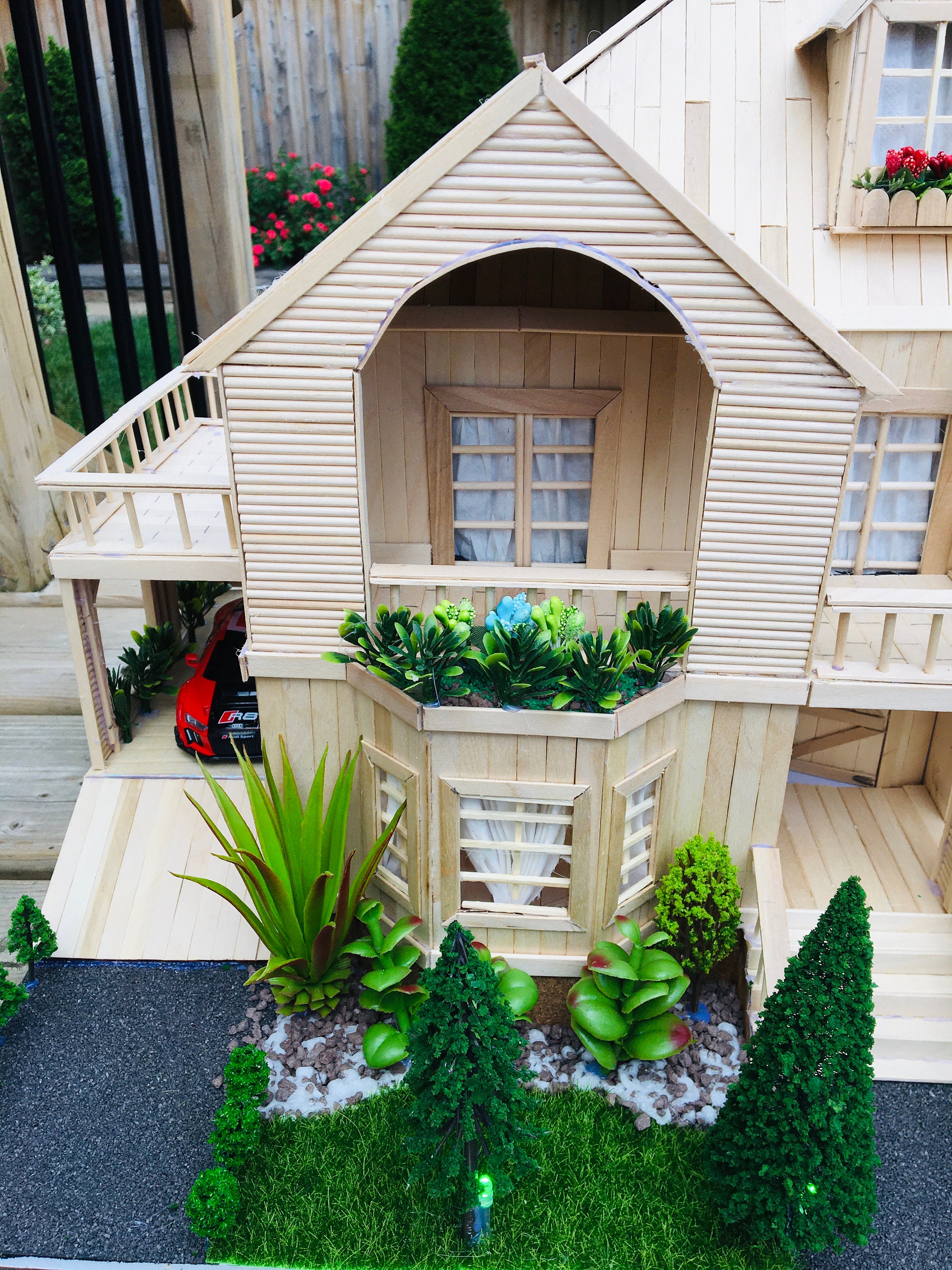 Popsicle Sticks House - Etsy