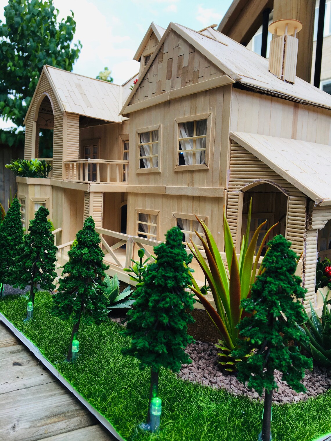Popsicle Sticks House - Etsy