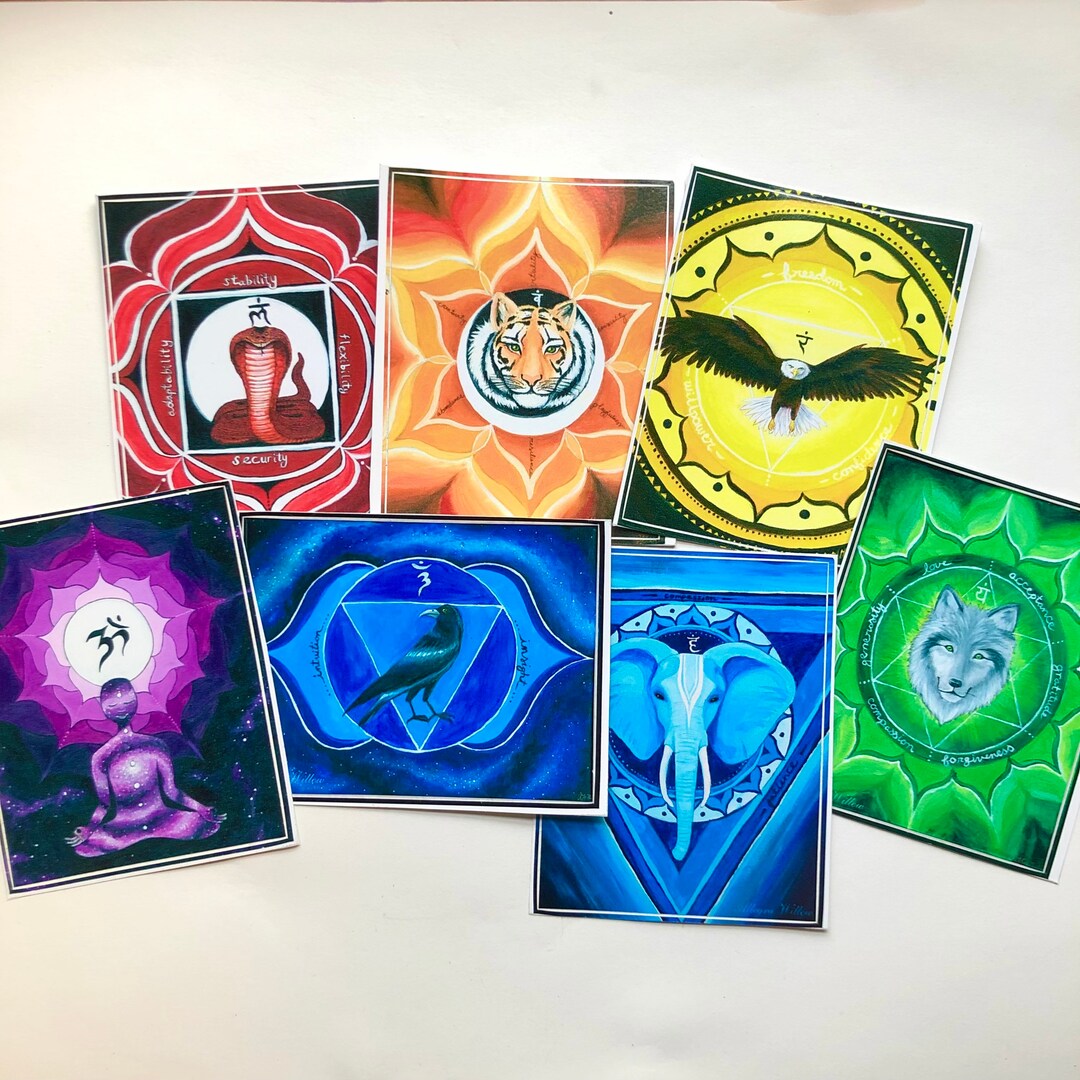 Seven Chakras Sticker Pack - Etsy