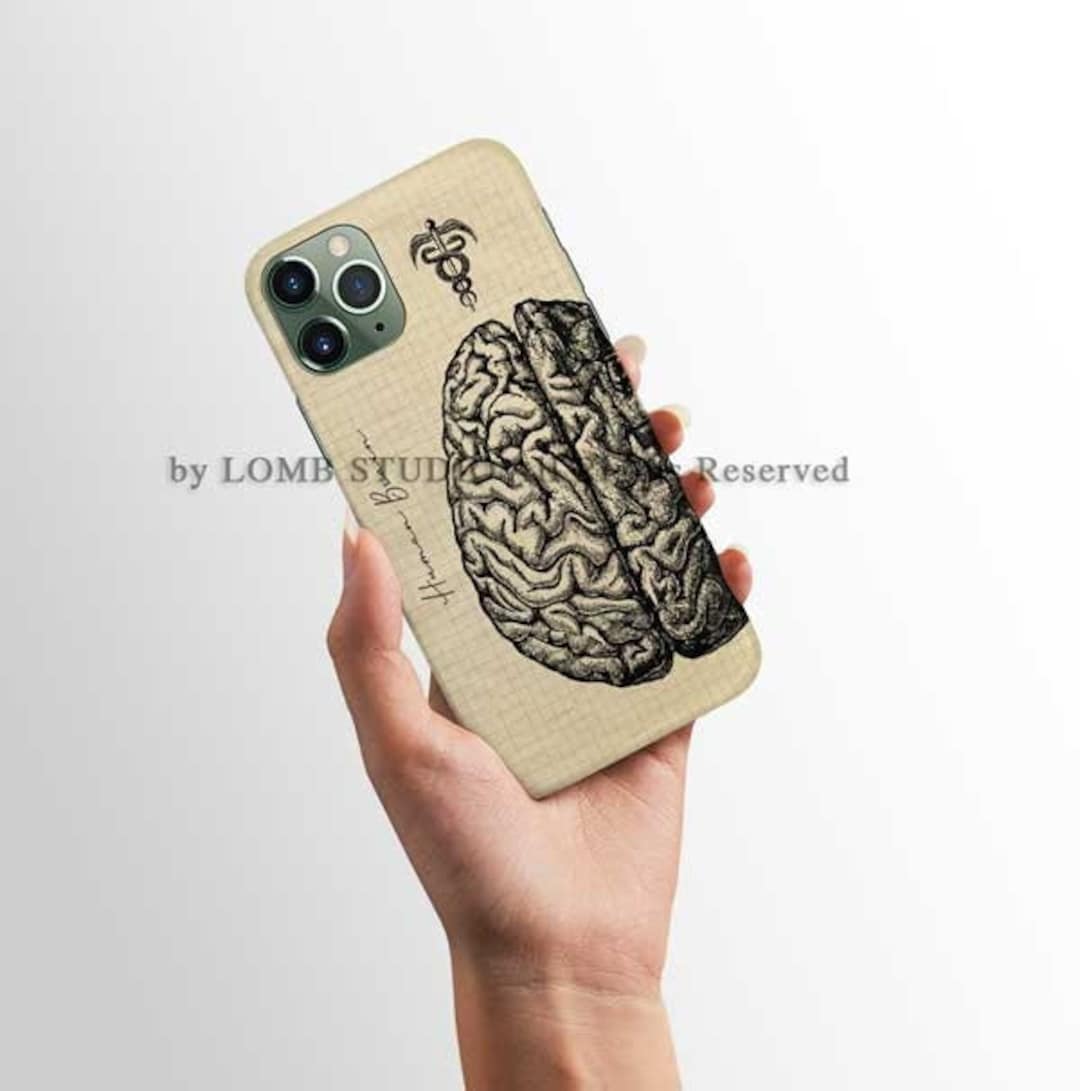 Human Brain iPhone Case Cool. Human Brain Cover for iPhone 14. - Etsy