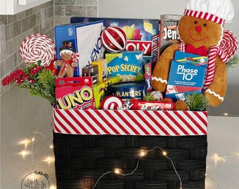 Large Family Night Gift Basket, Anytime Game Night, Holiday, Christmas ...
