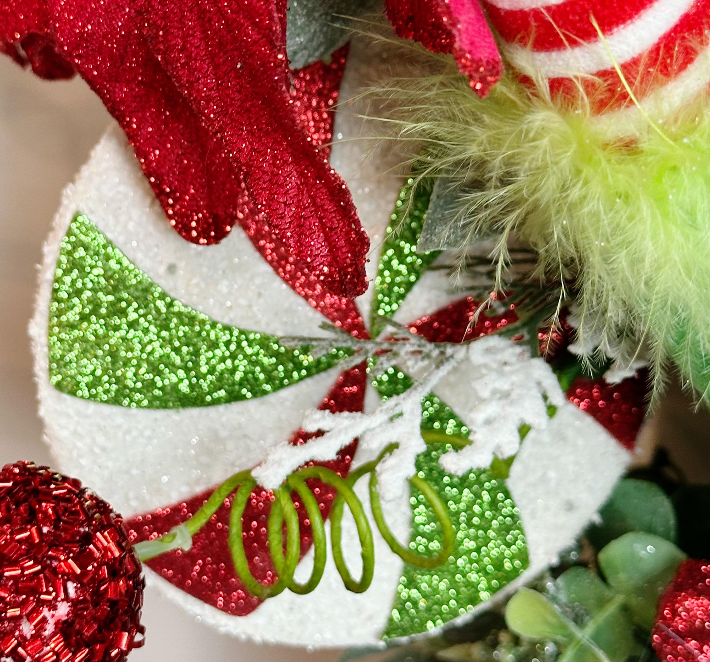 Large Christmas Elf Door Swag, Whimsical Elf Holiday Decor, Christmas ...