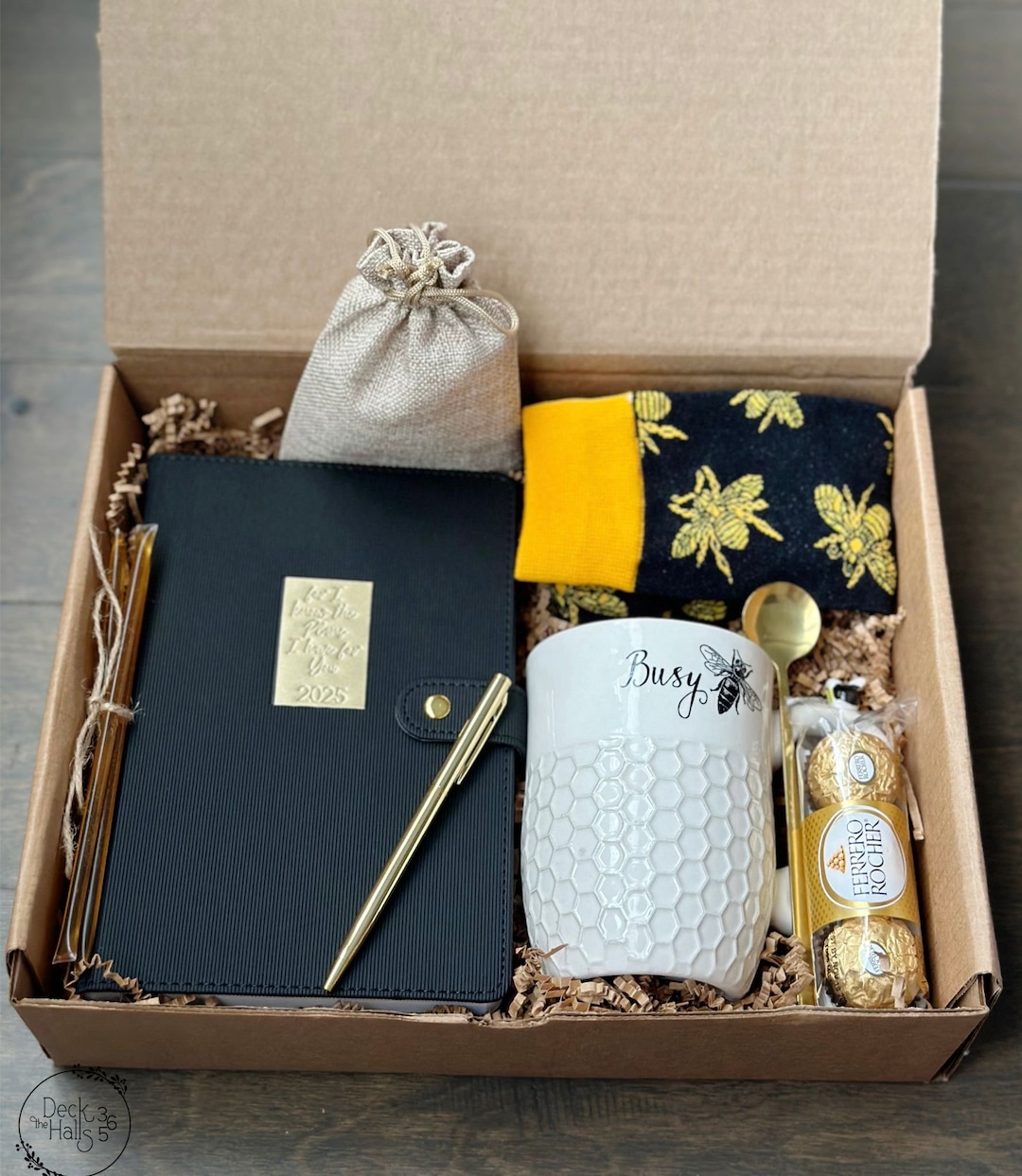 Bee Themed Gift Box for Her, Bee Themed Care Package, Bee Gift Box With ...