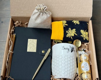 Bee Themed Gift Box for Her, Bee Birthday Gift Set, Bee Themed Care ...