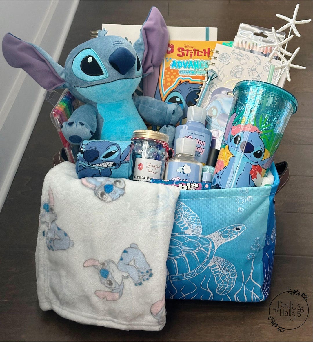 Stitch Inspired Gift Basket, Tween Girl Gift, Teen Girl, Stitch Plush 9 ...