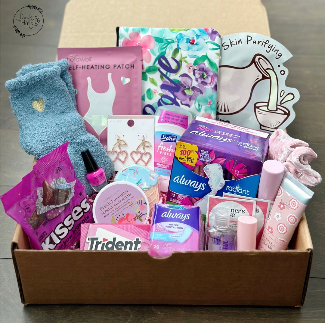 First Period Gift Box, Welcome to Womanhood, Menstruation Gift, Period ...