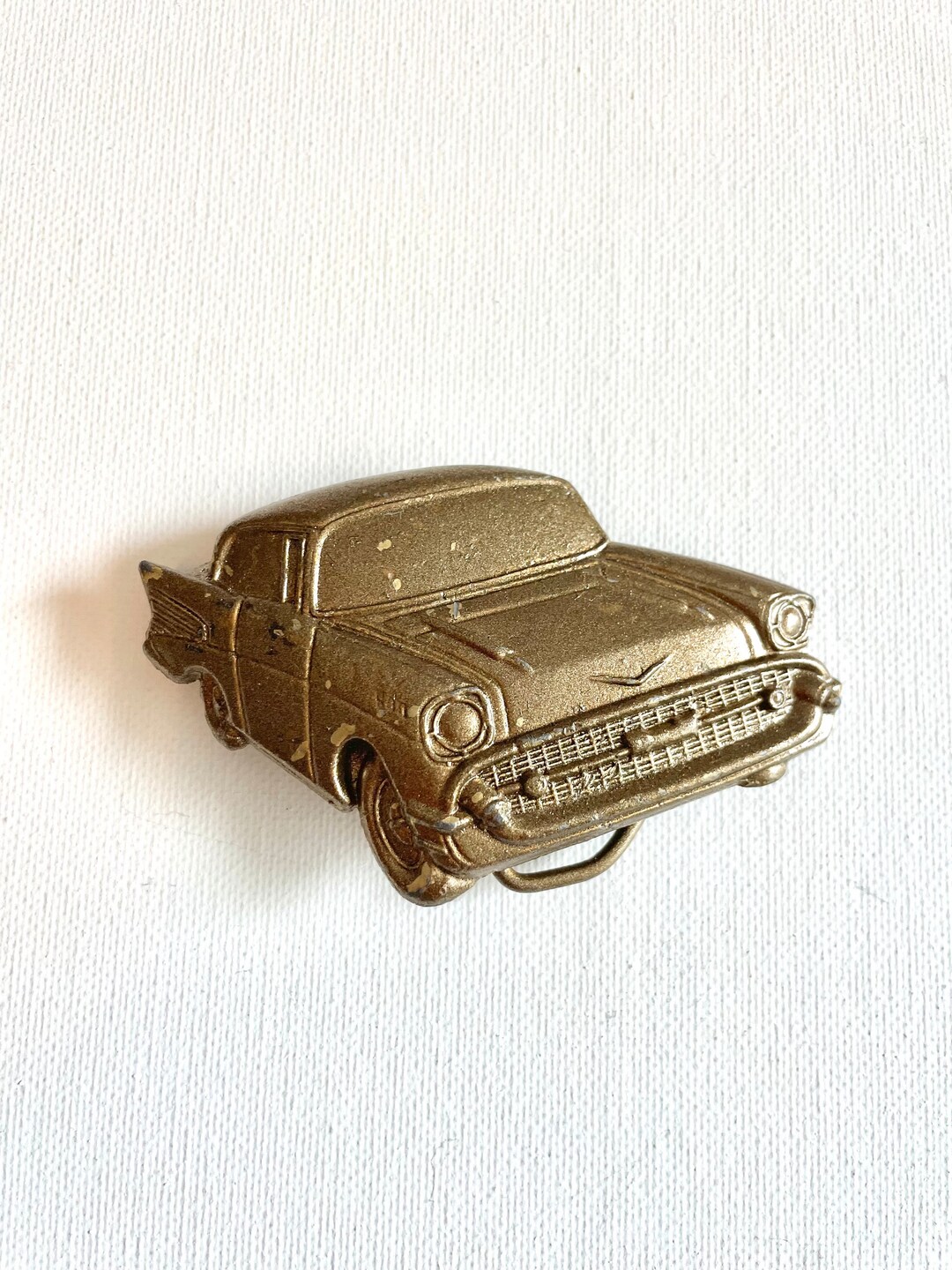 Vintage 1957 CHEVY Car Belt Buckle Artwork Solid Brass Belt Buckle - Etsy