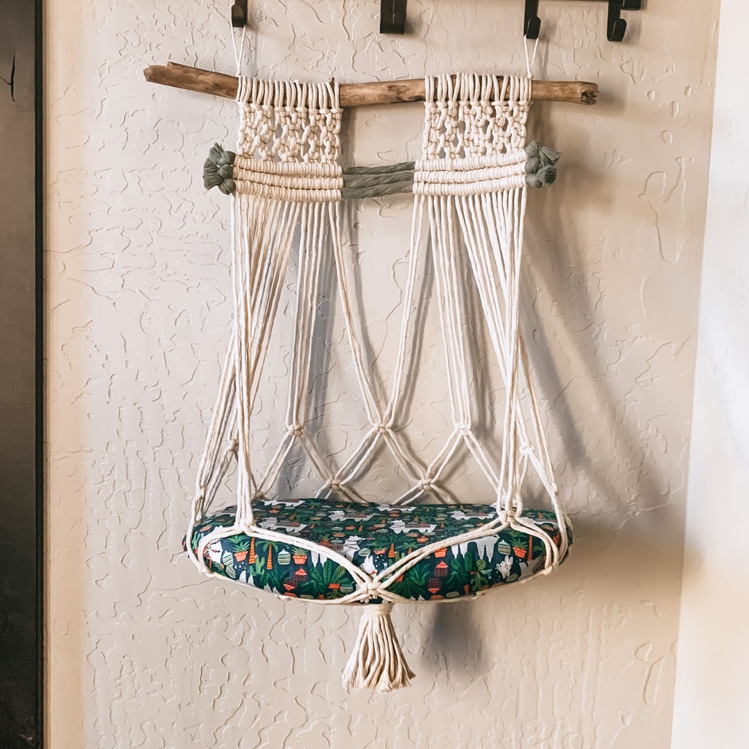 XL Macrame Pet Bet Cat Bed Nest Boho Pet Bed Pad - Etsy