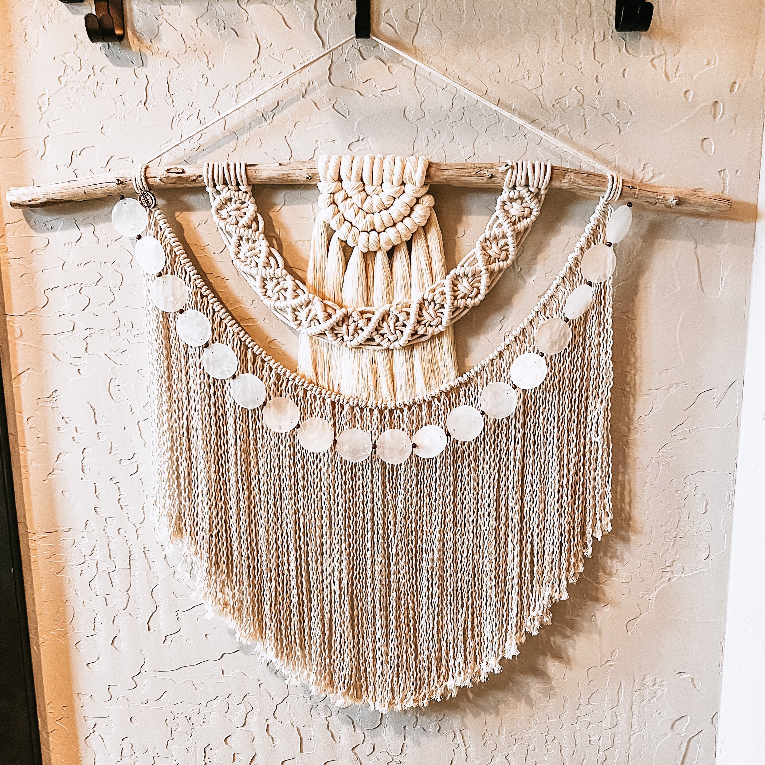 Ocean Macrame Wall Art Seashell Inspired Cotton Cord - Etsy