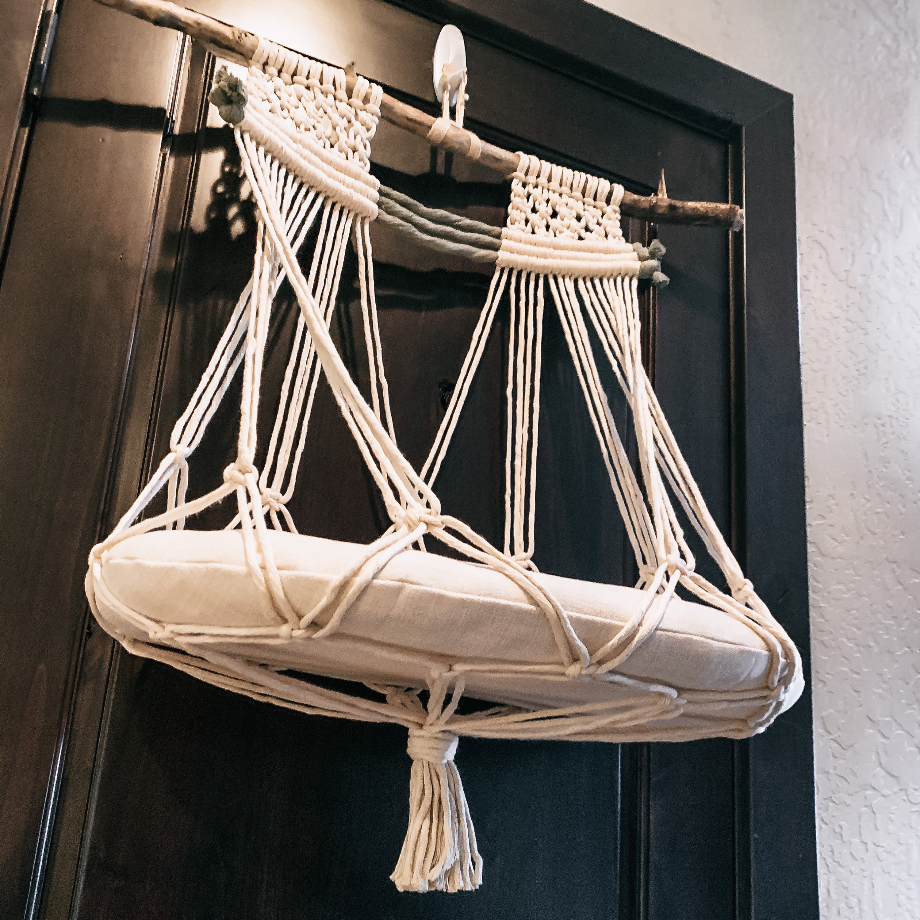 XL Macrame Pet Bet Cat Bed Nest Boho Pet Bed Pad - Etsy