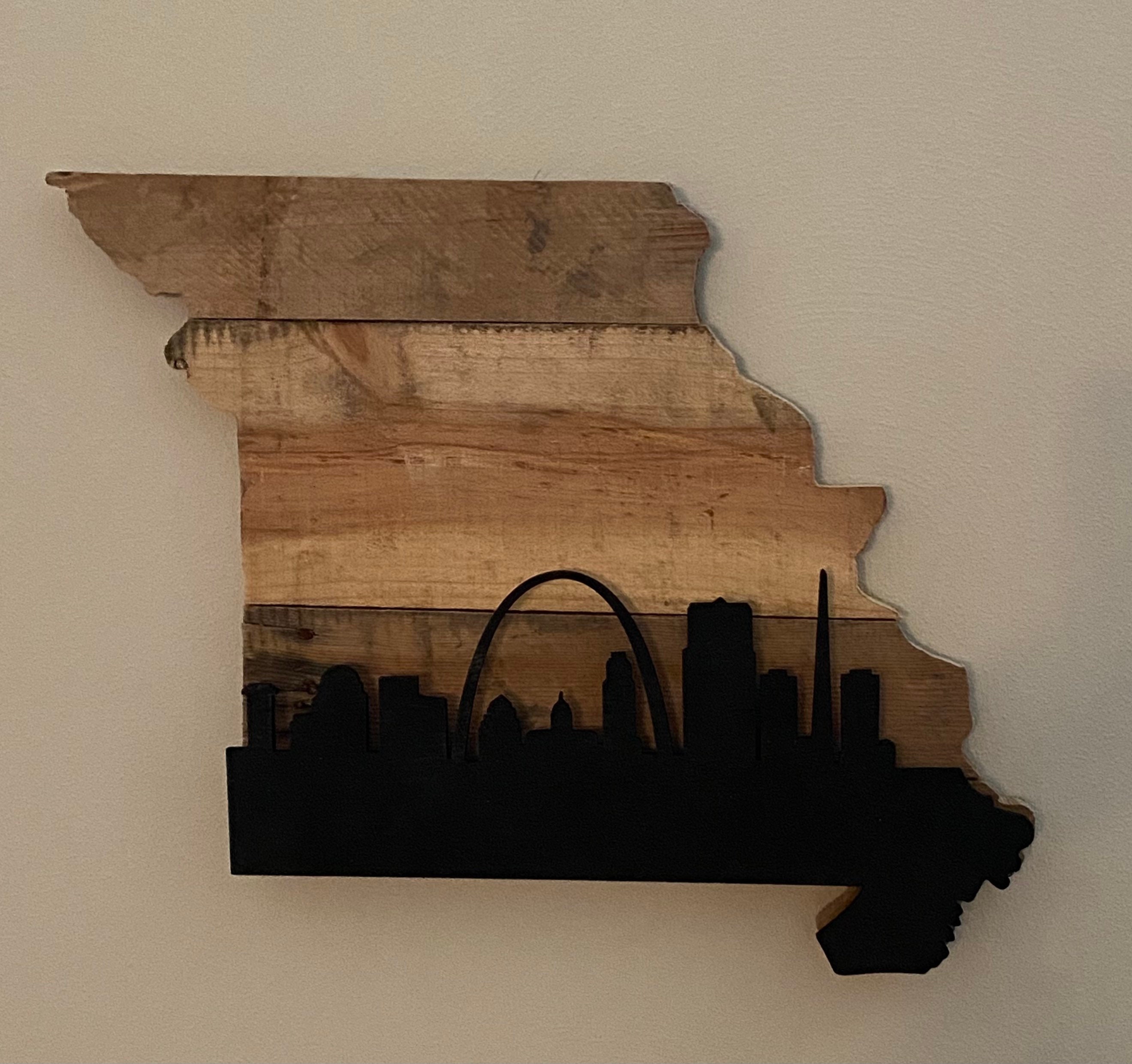 St Louis Skyline Pallet Wall Decor - Etsy