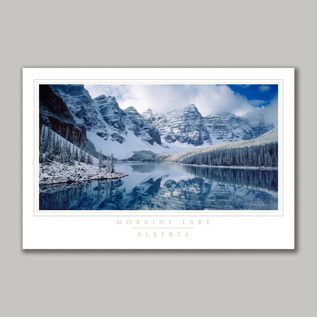 Moraine Lake Banff National Park Poster | Landscape and Nature ...