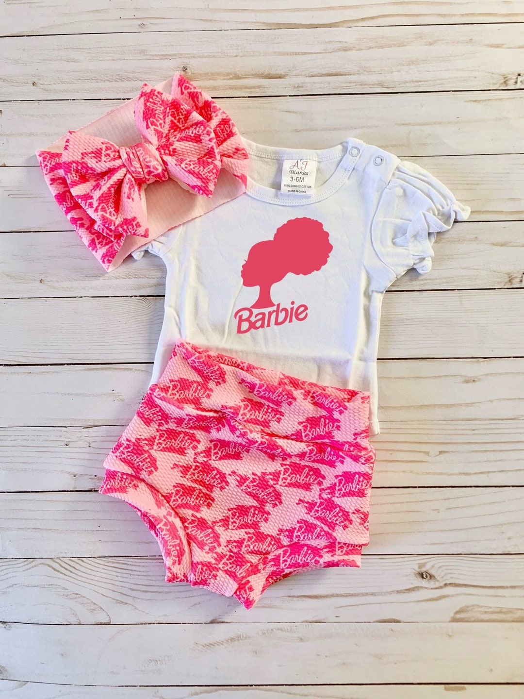 Pink Doll, Afro Doll, Barbi, Baby Girl, Toddler, Bummies, Bodysuit ...