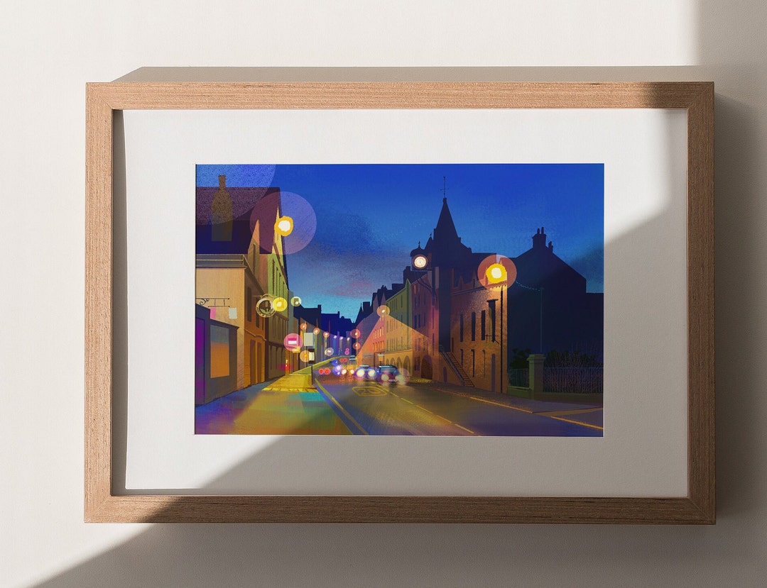 Illustration Poster Royal Mile A4 A3 - Etsy