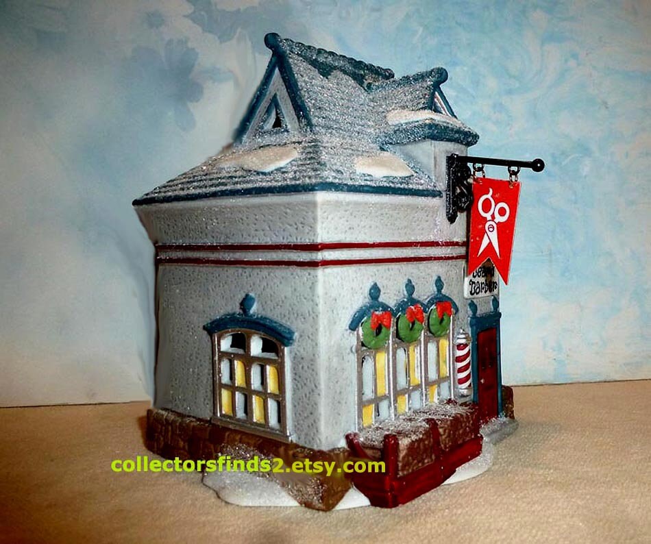 New North Pole BEARD BARBER SHOP Department 56 Lighted - Etsy