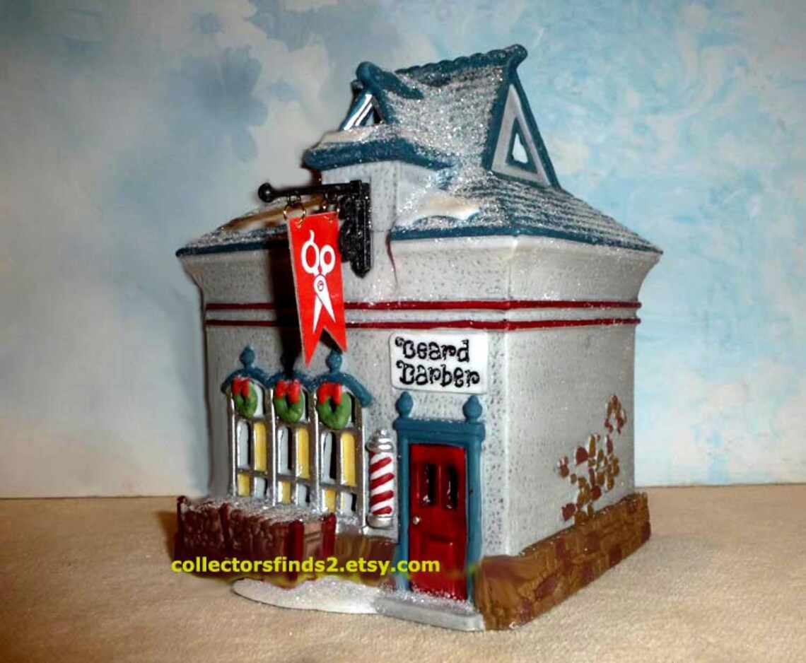 New North Pole BEARD BARBER SHOP Department 56 Lighted - Etsy