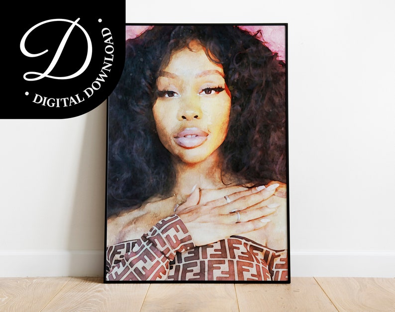 Sza Poster Sza Digital Poster Sza Poster Download Sza - Etsy