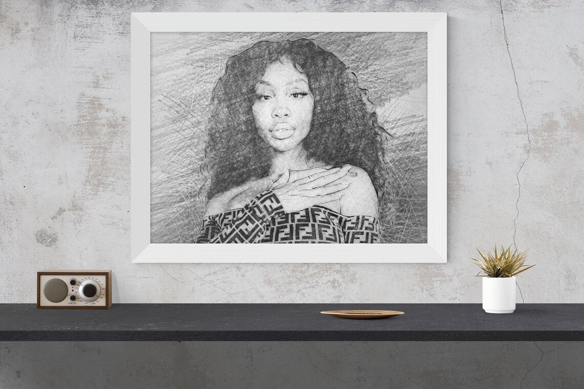 Sza Poster Sza Digital Poster Sza Drawing Poster Sza R&B - Etsy