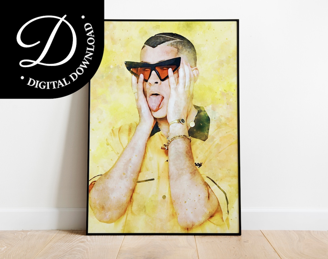 Bad Bunny Poster Bad Bunny Digital Poster Bad Bunny Poster - Etsy
