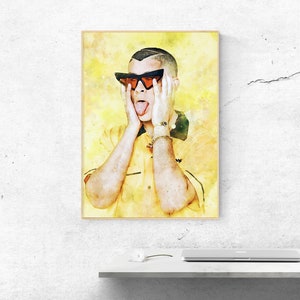 Bad Bunny Poster Bad Bunny Digital Poster Bad Bunny Poster - Etsy