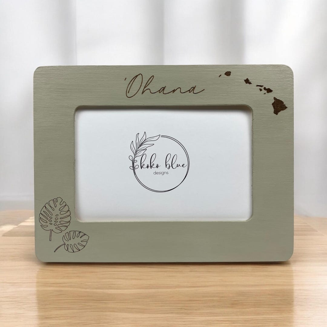 Ohana - Picture Frame - Hawaii - Family Picture Frame - Aloha - Shaka ...