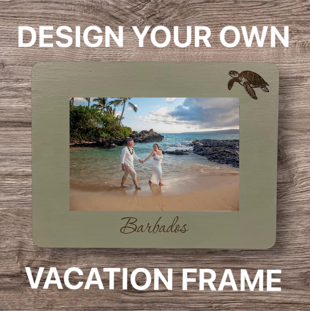 Vacation Picture Frame - Custom Picture Frame - Jamaica - Mexico ...