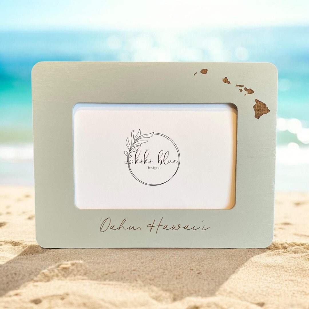 4x6” Vacation Picture Frame - Hawaiian - Hawaii -ohana - Picture Frame ...