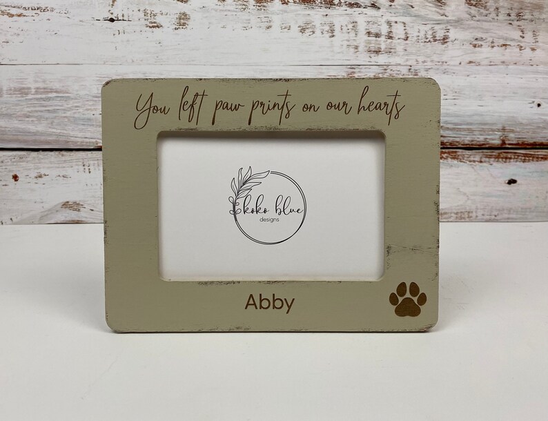Pet Memorial Picture Frame Pet Loss Picture Frame Pet Frame - Etsy