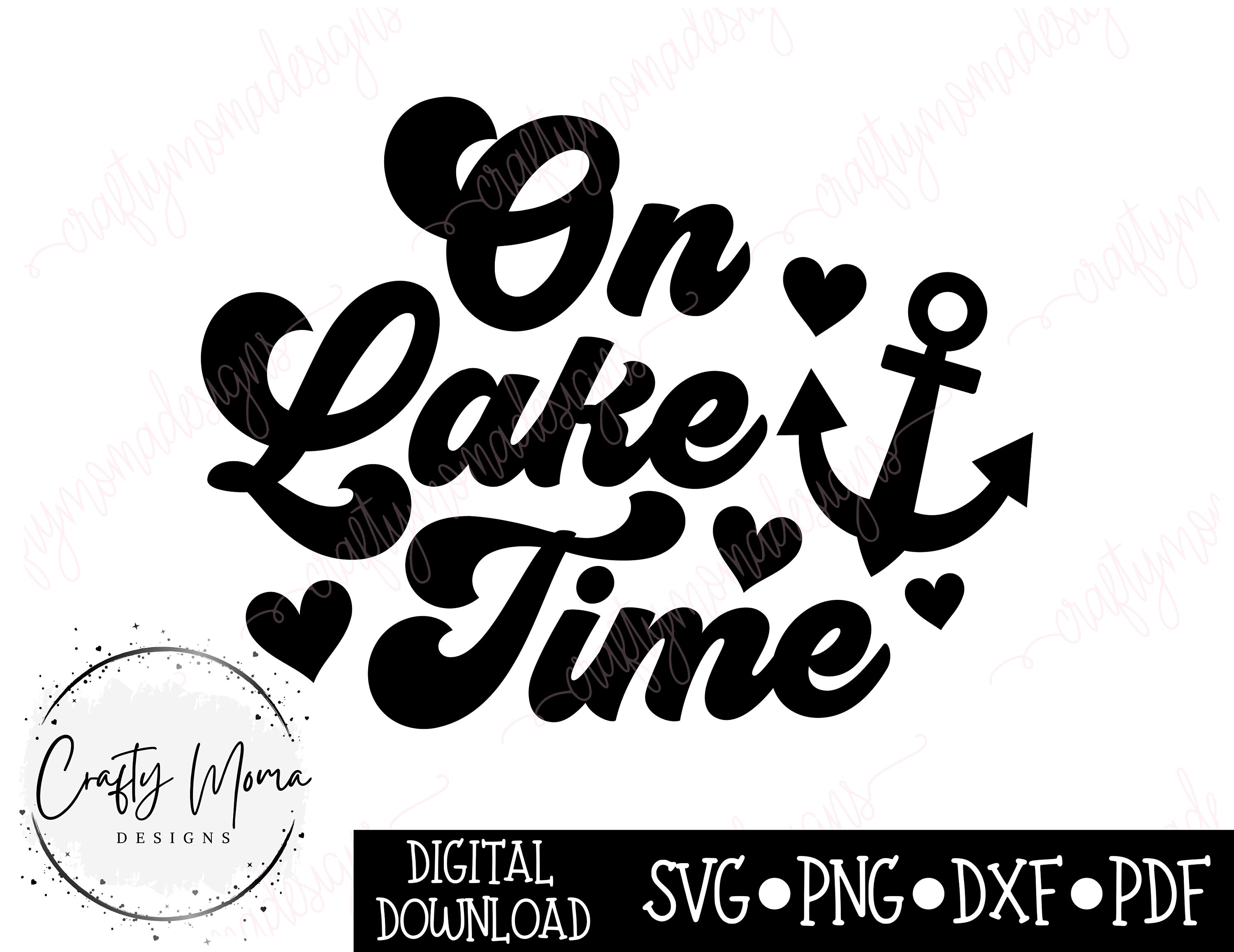On Lake Time SVG - Lake Shirt Design | Instant Digital Download | Lake ...
