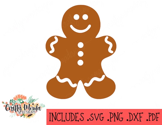 Gingerbread Man SVG File Gingerbread Man PNG Digital - Etsy