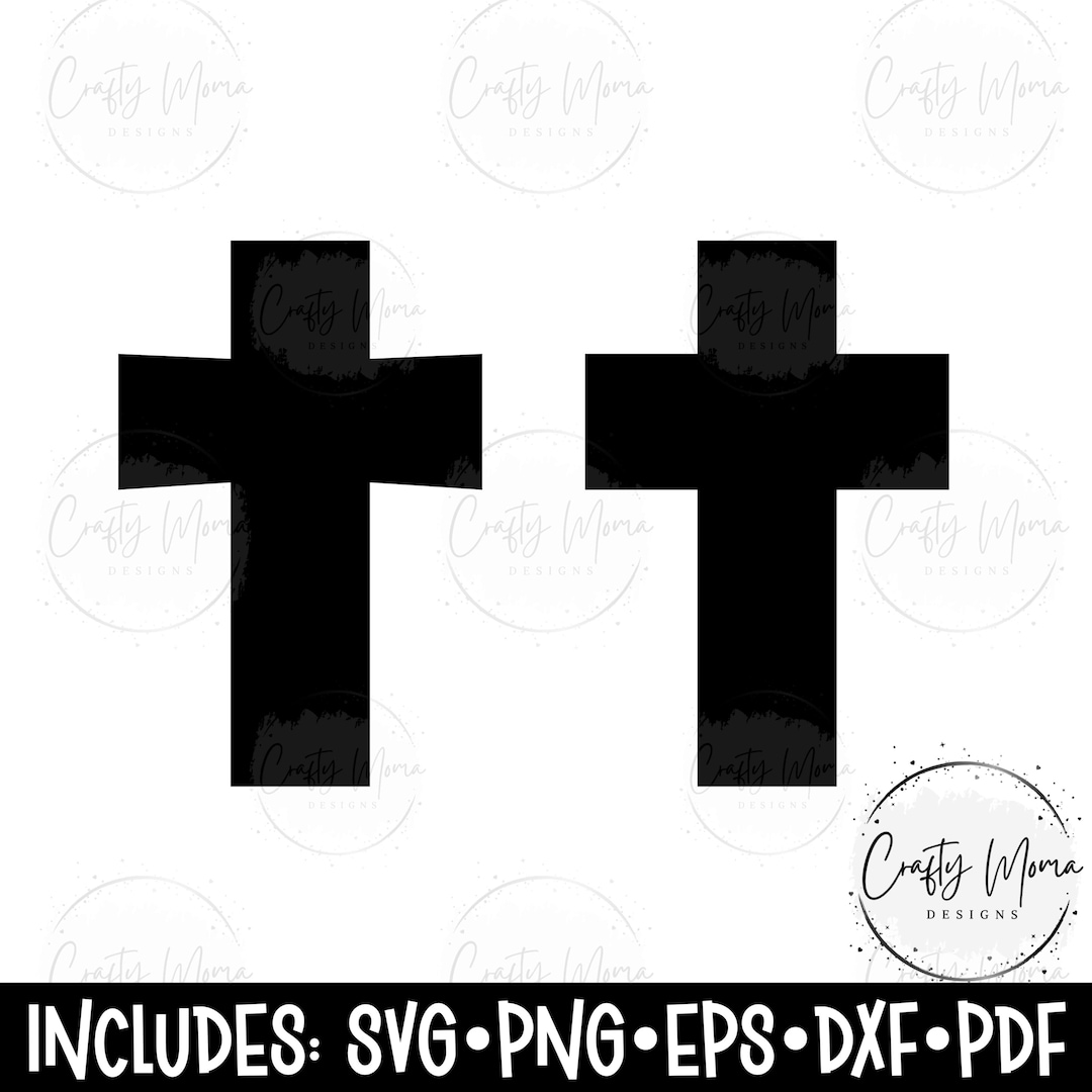 Cross SVG - Cross Outline for Silhouette or Cricut SVG Cut File ...