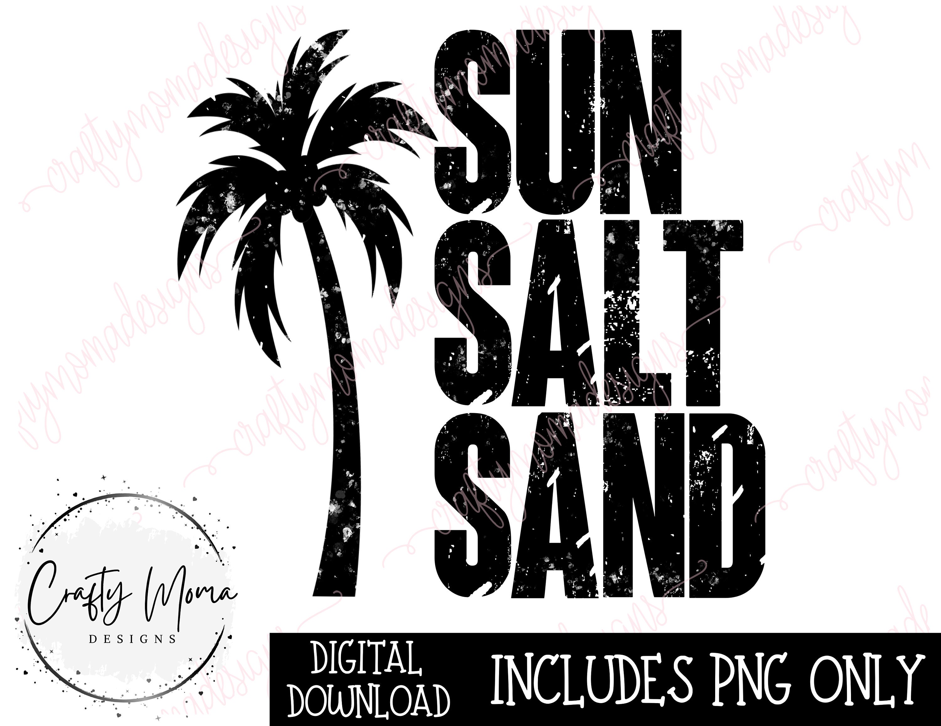 Sun Salt Sand PNG Beach PNG Beach Sublimation Design Instant Digital ...