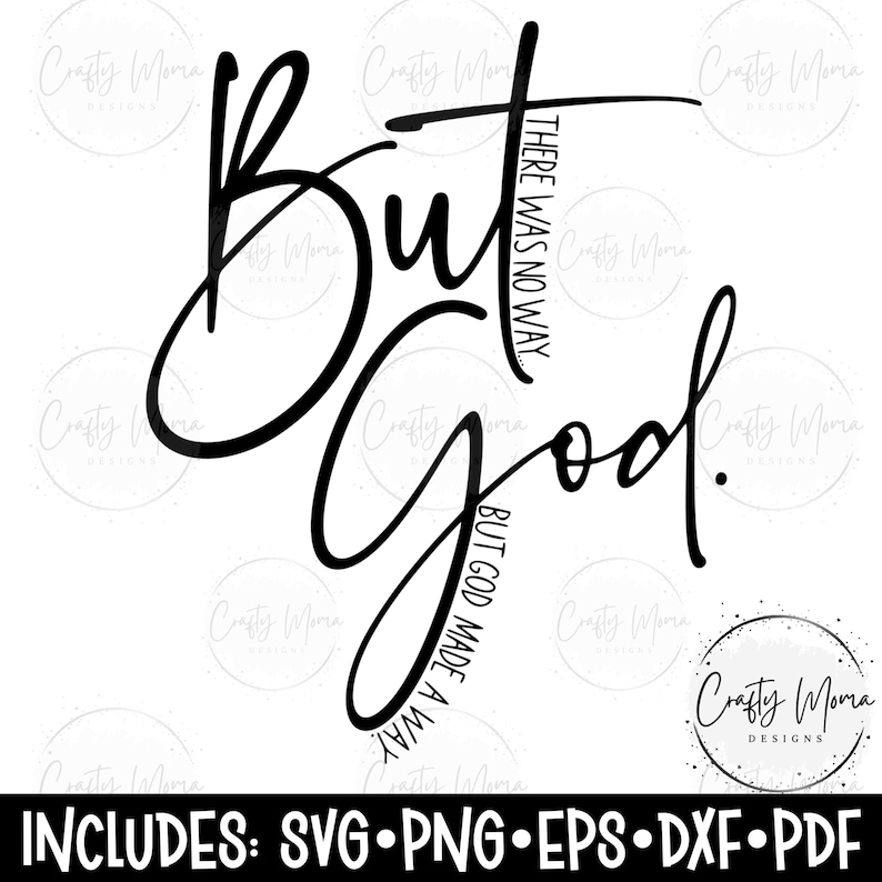 But God SVG, Inspirational Png, Christian Design, Religious Svg, Faith ...