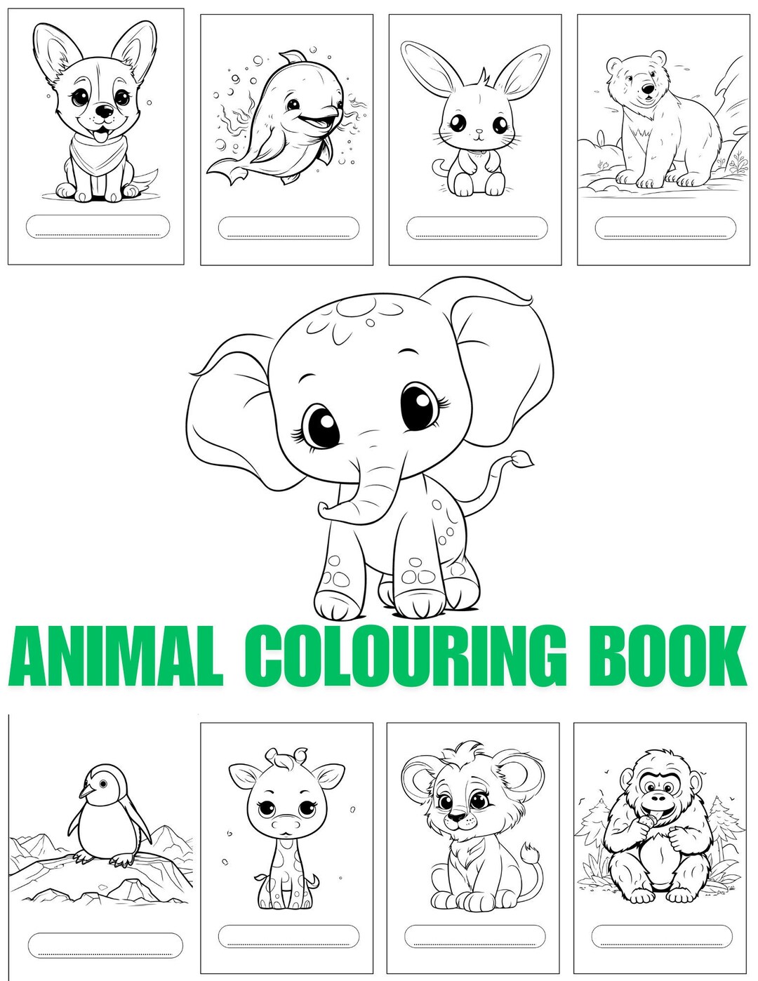 Children's Color Pages PDF Printable Coloring Pages Instant Download ...