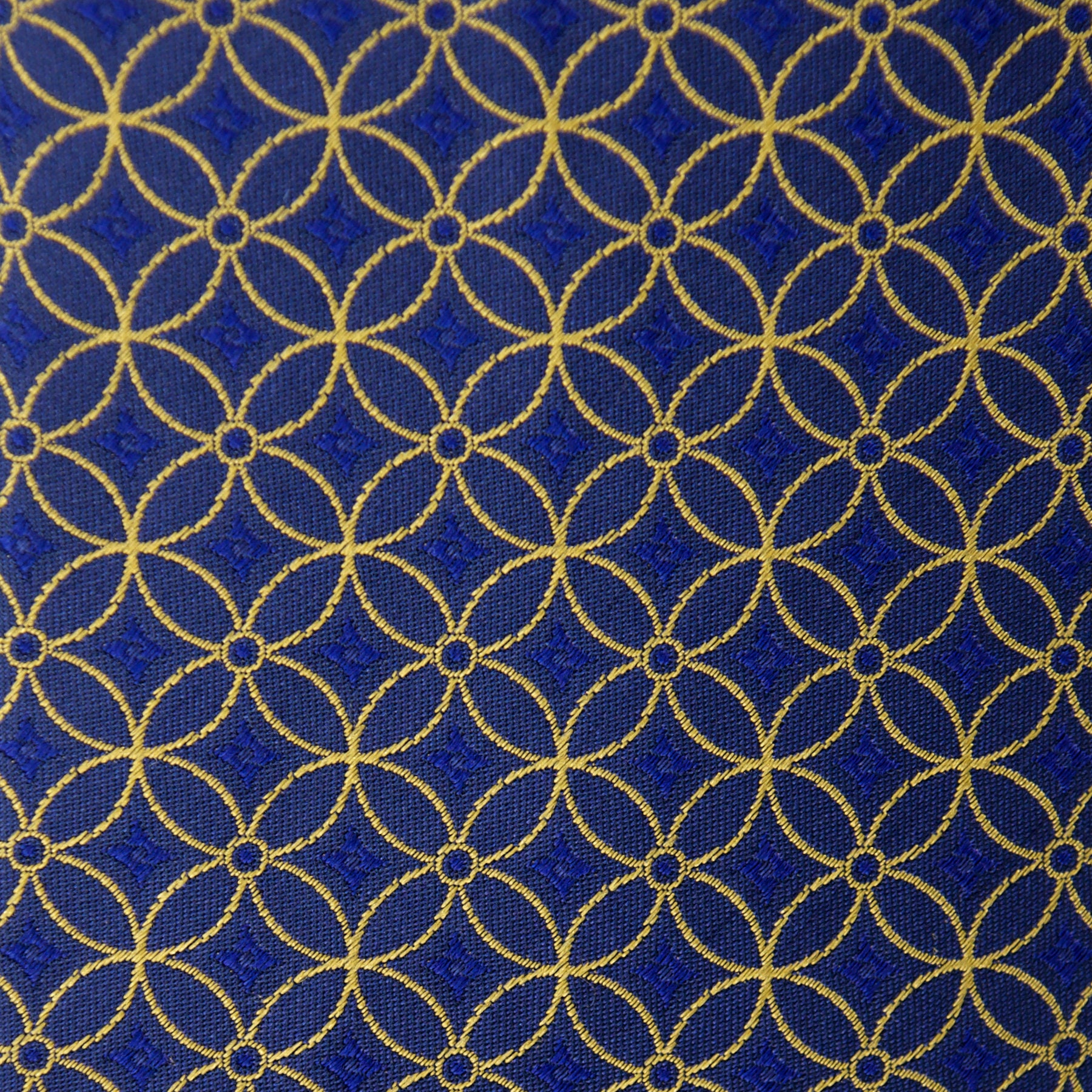 Fully Seven-fold Blue Interlocking Rings Woven Mulberry Silk - Etsy