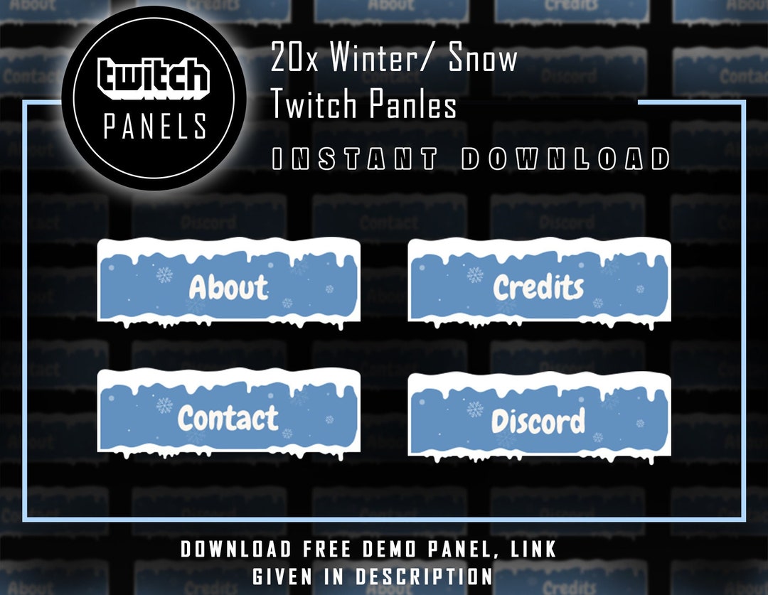 Twitch Panels, Snow Twitch Panels 20 Winter Snow Twitch Panels Twitch ...