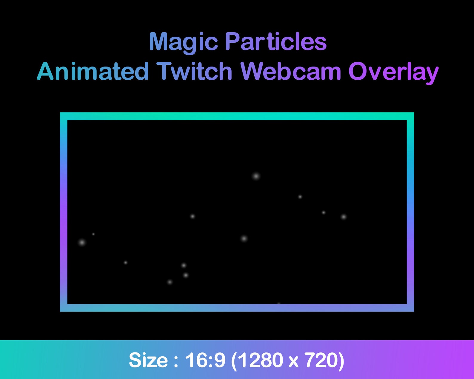 Webcam Overlay Twitch Animated Facecam Overlay Magic | Etsy