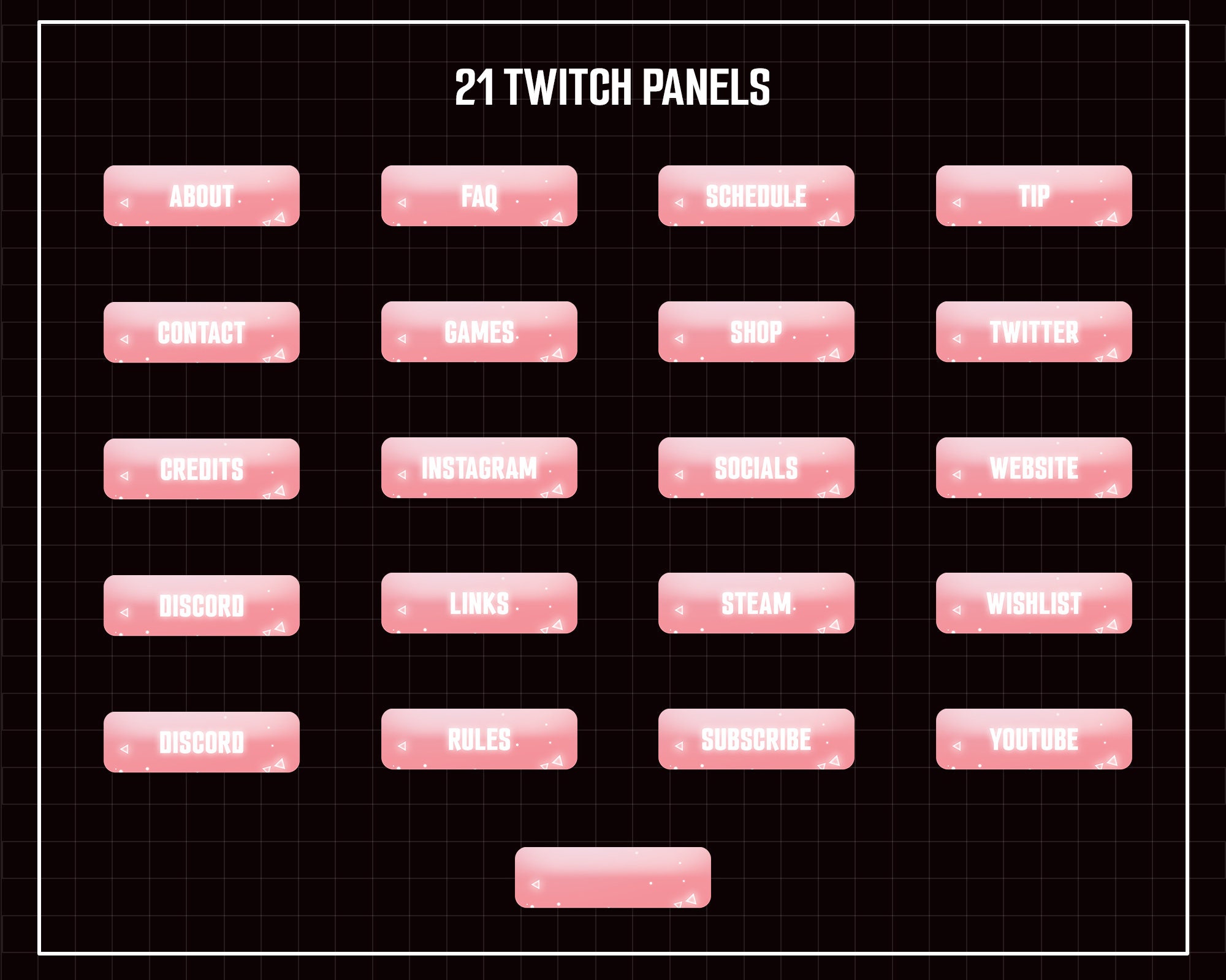 Twitch Overlay Package Animated Magic Triangle Particles - Etsy