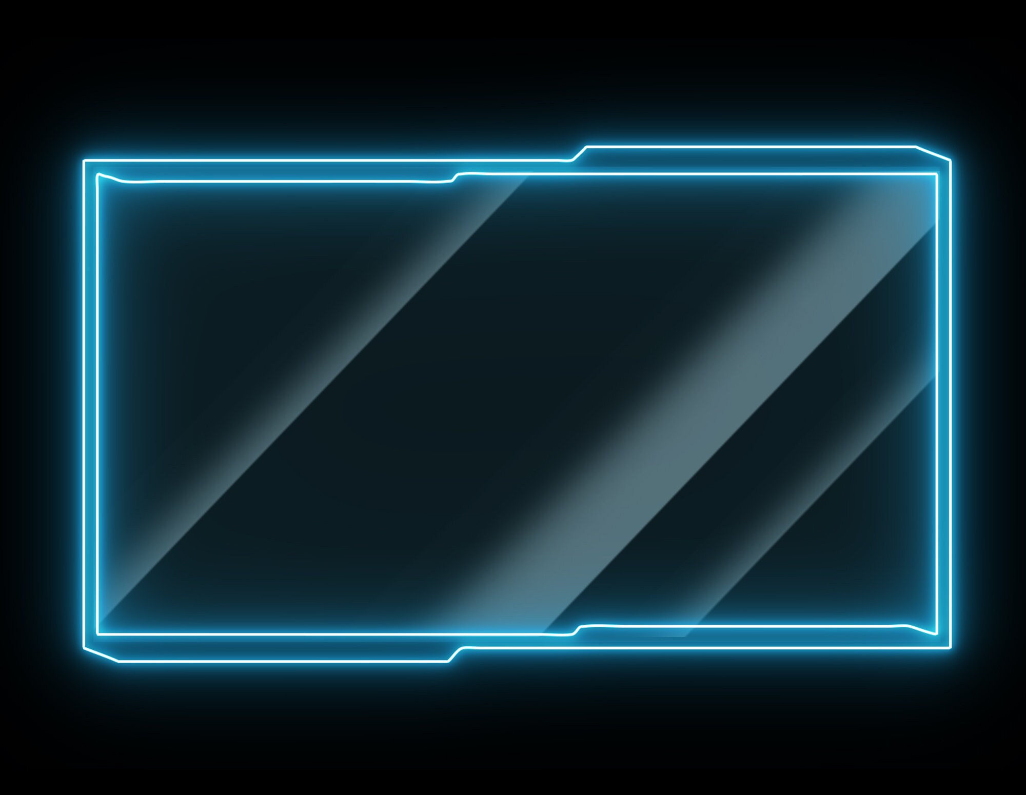 Webcam Overlay, Twitch Animated Facecam Overlay Cool Neon Twitch ...