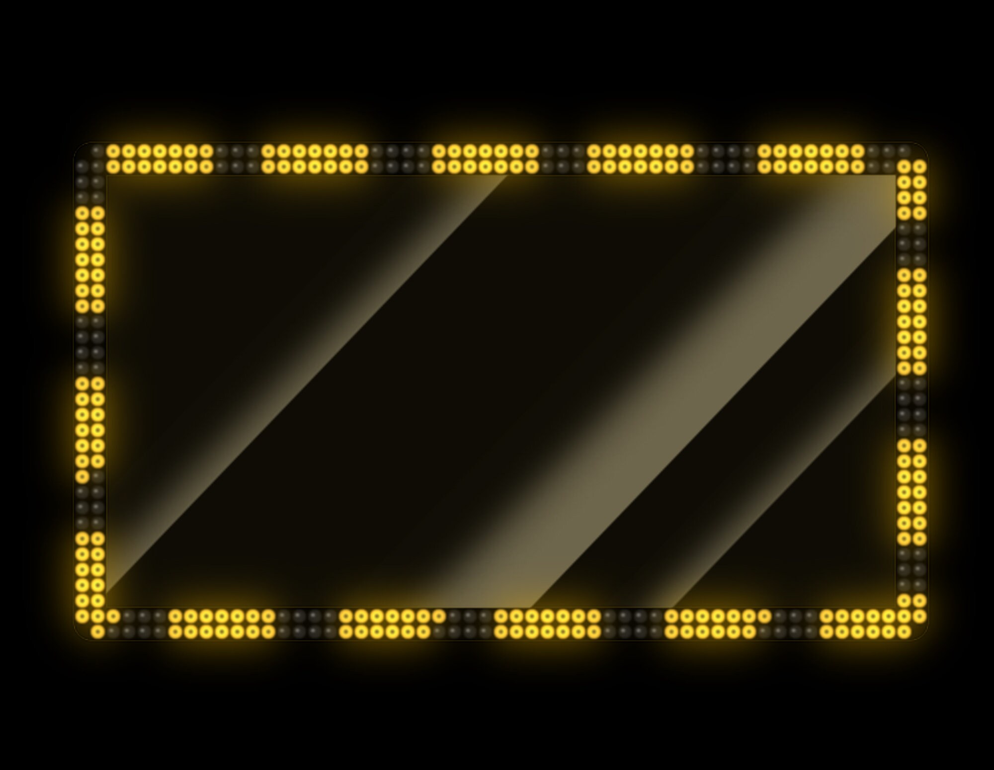 Twitch Webcam Overlay Animated Yellow LED Light Facecam Overlay - Etsy