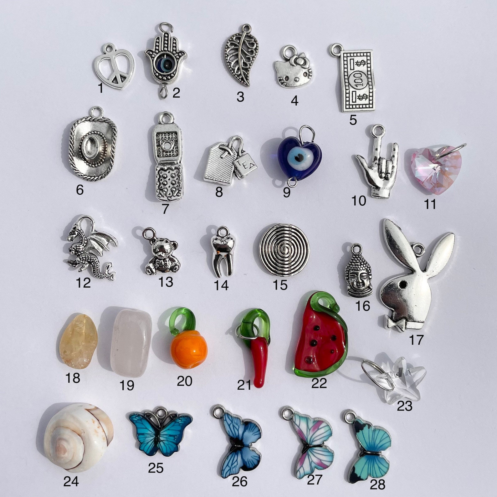 Simple Fun Phone Charms - Etsy