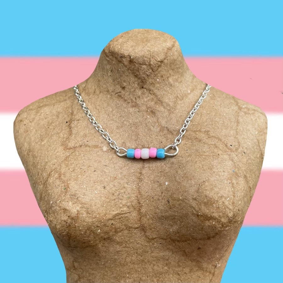 Pride Flag Necklace Rainbow Pride Necklace - Etsy