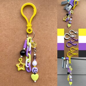 Pride Keychain | Rainbow Keychain | Trans Keychain | Bi Keychain - Etsy