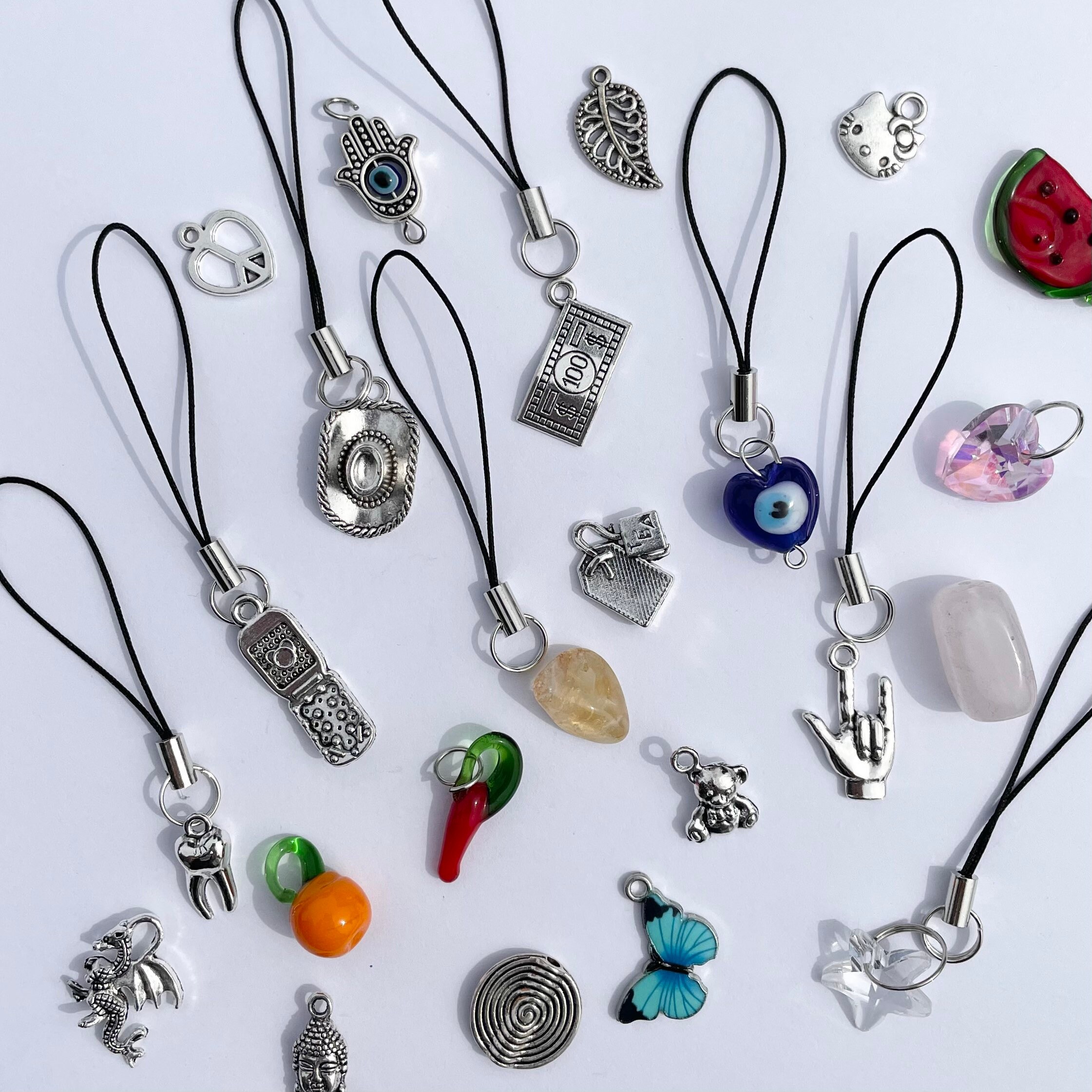 Simple Fun Phone Charms - Etsy