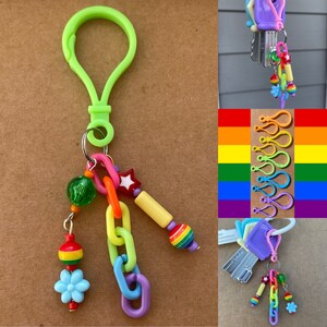 Pride Keychain | Rainbow Keychain | Trans Keychain | Bi Keychain - Etsy