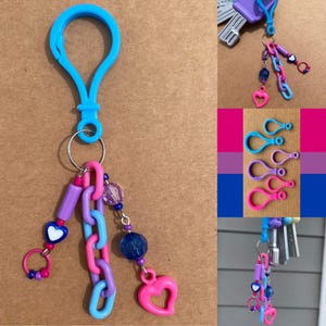 Pride Keychain | Rainbow Keychain | Trans Keychain | Bi Keychain - Etsy