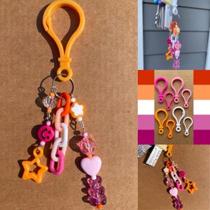 Pride Keychain Rainbow Keychain Trans Keychain Bi Keychain - Etsy